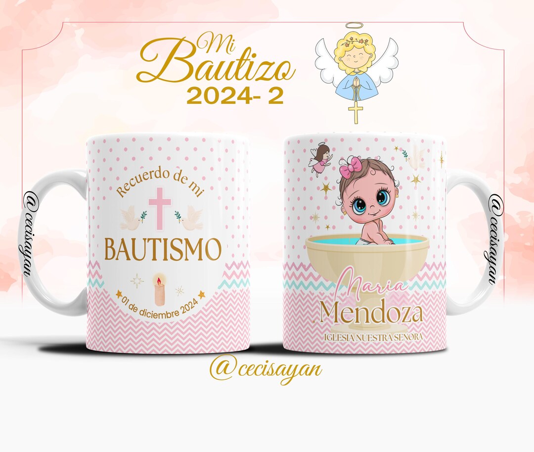 Baptism Sublimation Designs for Mugs - Sublimation Templates - Mug ...