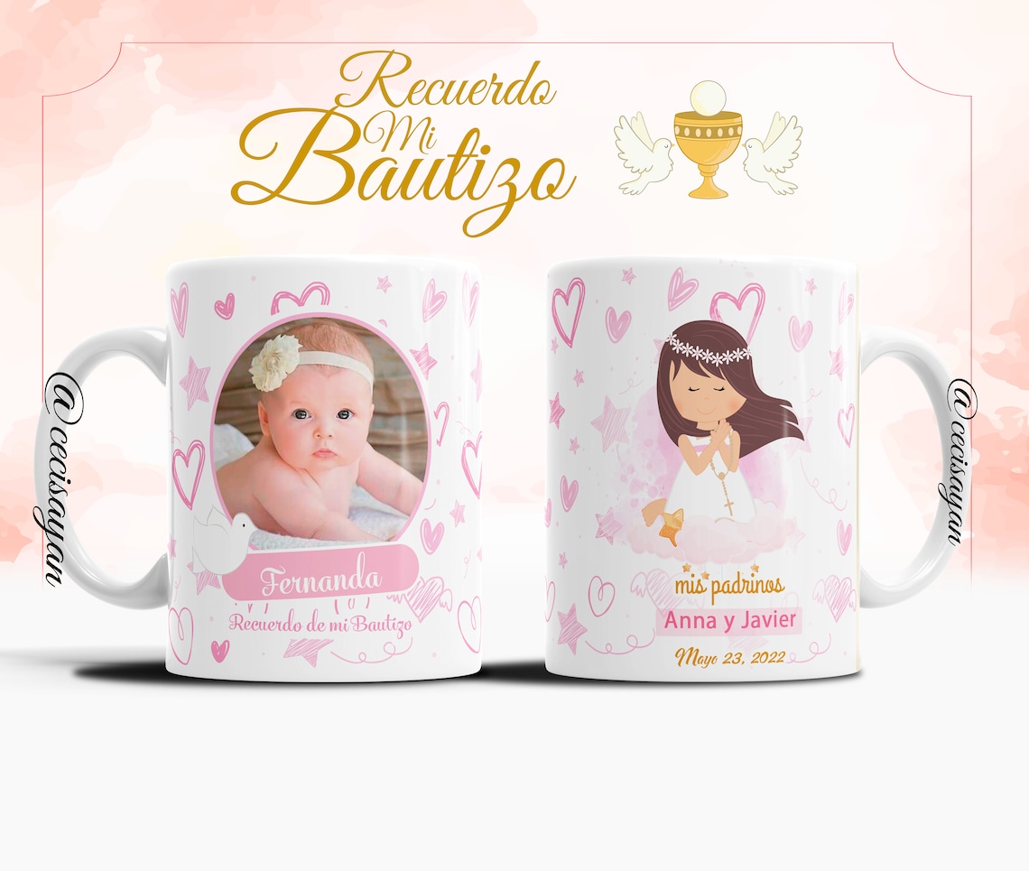 Baptism Sublimation Designs for Mug Sublimation Templates Mug Template ...