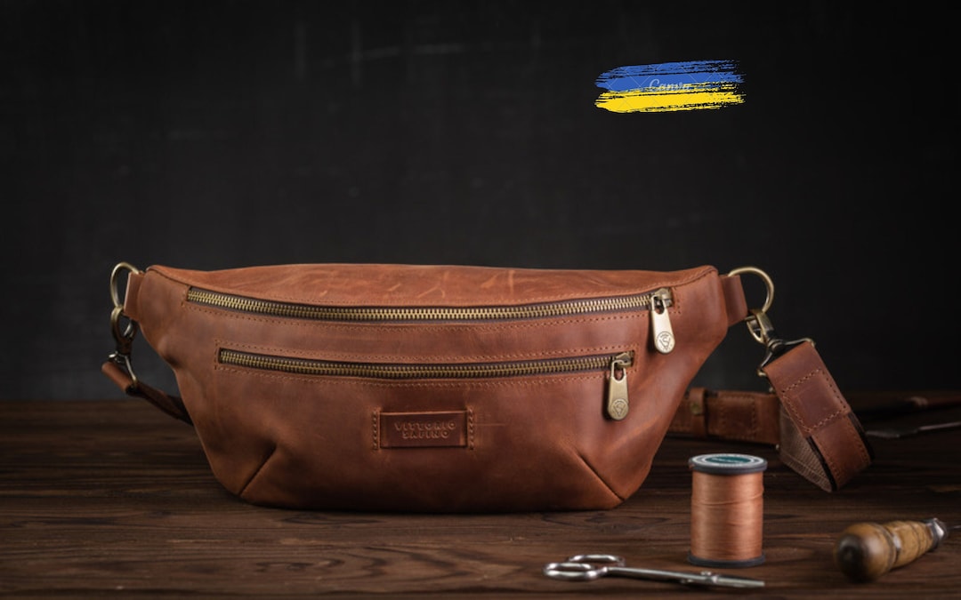 Belt Bag, Men's Fanny Pack, Mens Hip Bag, Leather Waist Bag, Women's ...