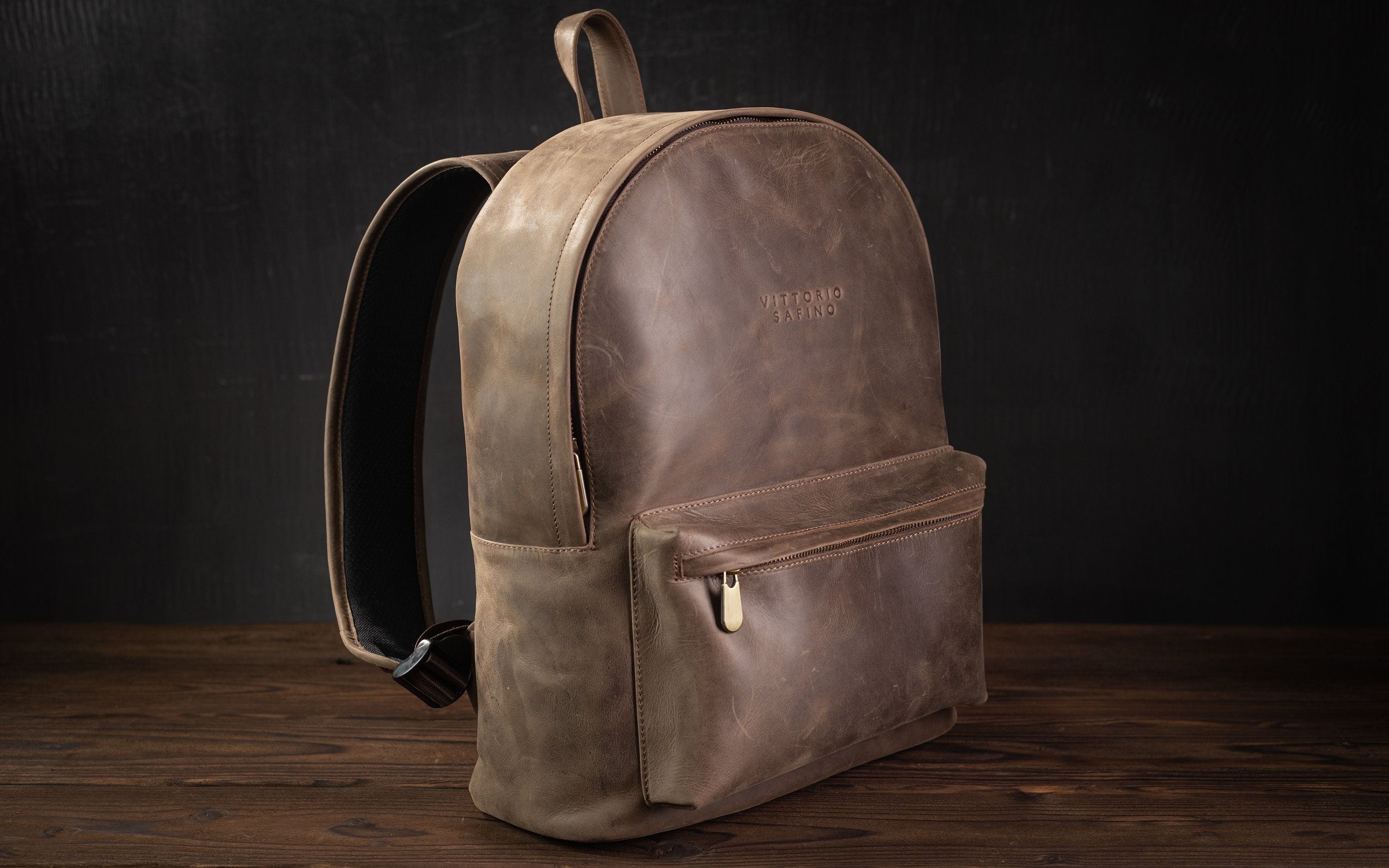 Leather Backpack, Brown Leather Backpack, Backpack for Man, City ...