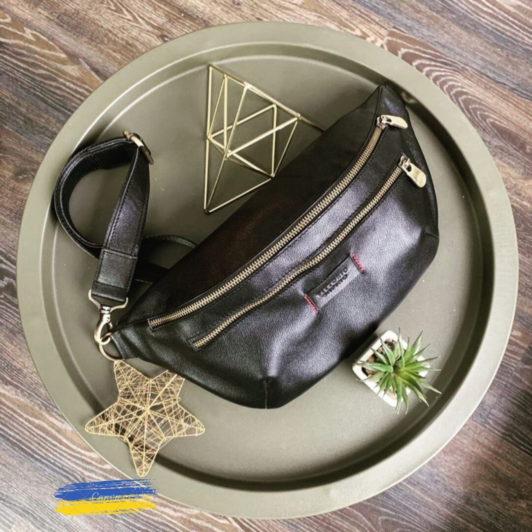 Women's Funny Pack, Leather Belt Bags for Women, White Leather ...