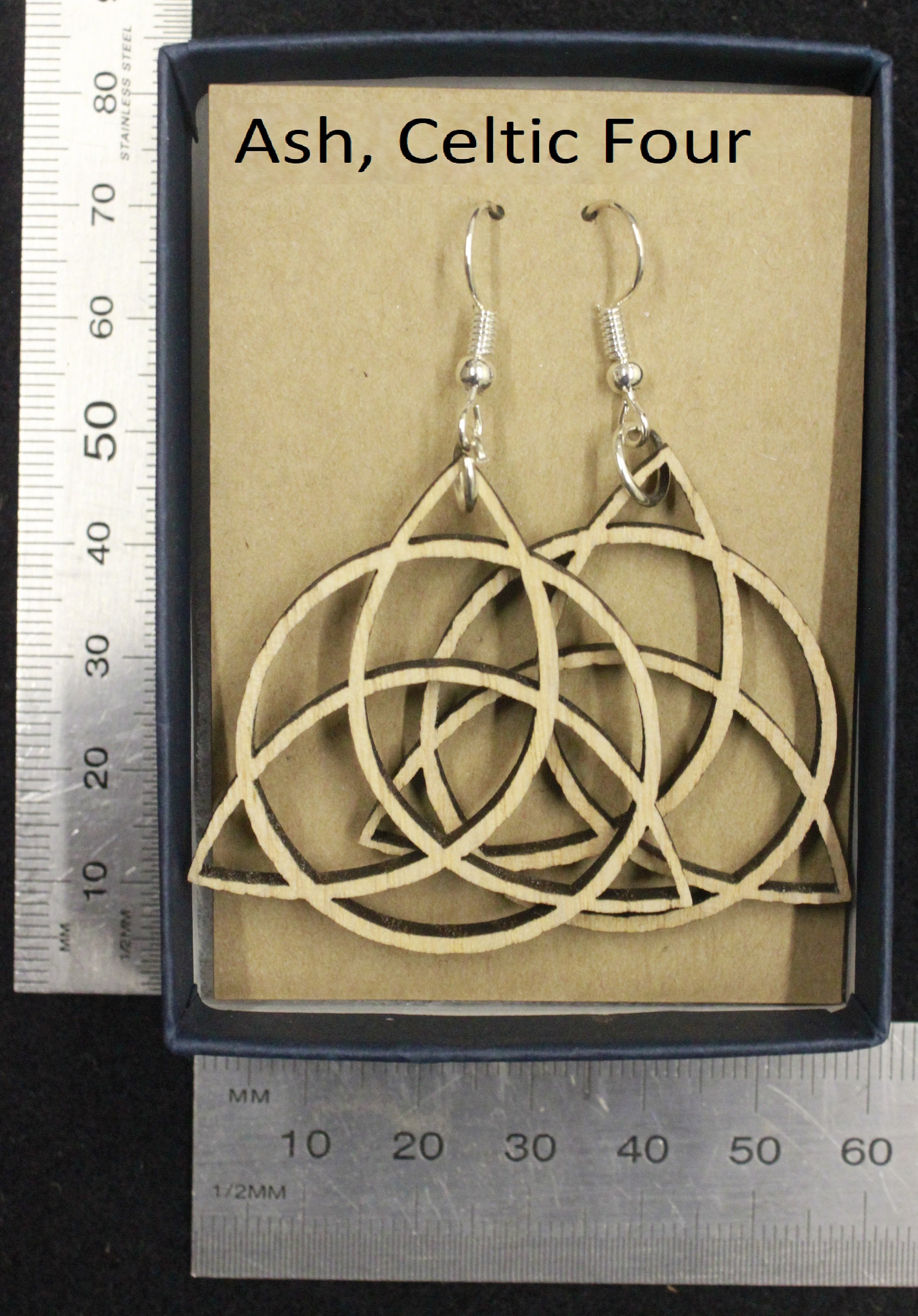 Laser Cut Wood, Ash, Earring, Wooden Celtic, Tree of Life, Chalice Well ...