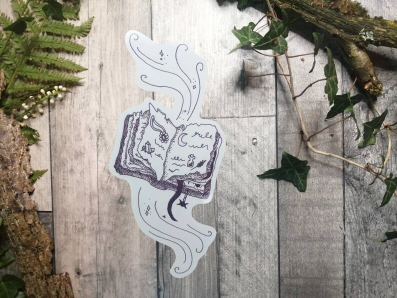 Cast a Spell Stickers, Spell Book Sticker, Vinyl Stickers, Witchy ...