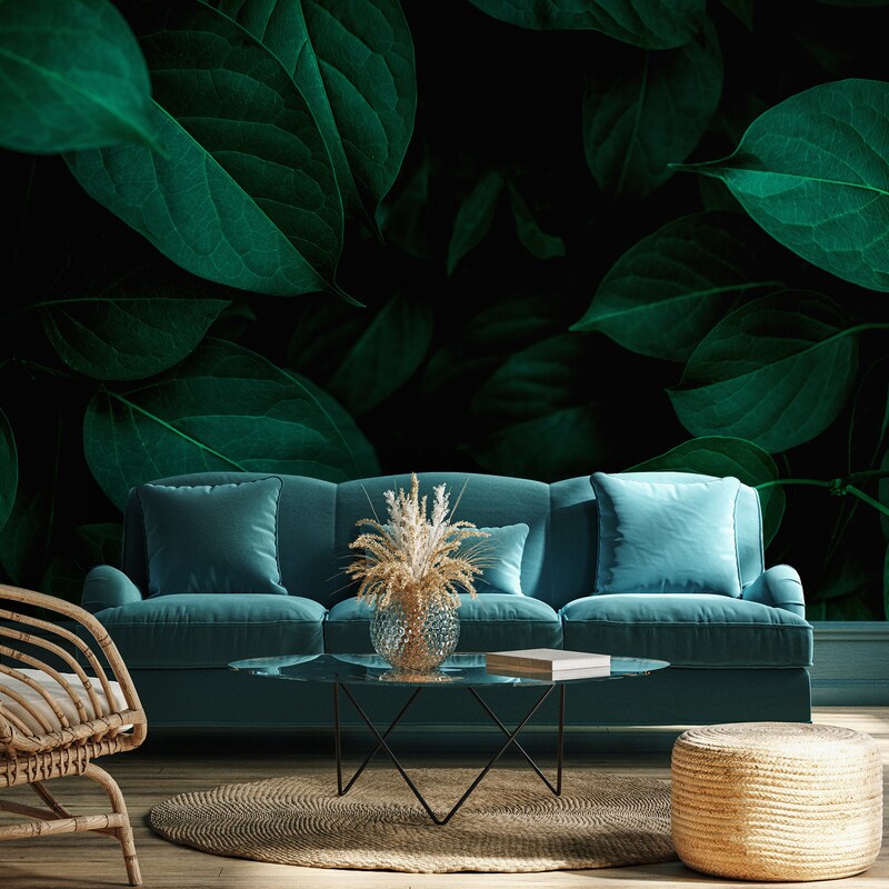 Green Wallpaper - Etsy