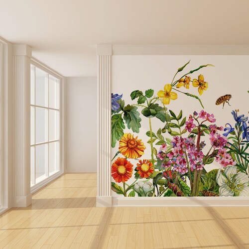 Bee Wallpaper Peel and Stick Wallpaper Self Adhesive Wallpaper - Etsy