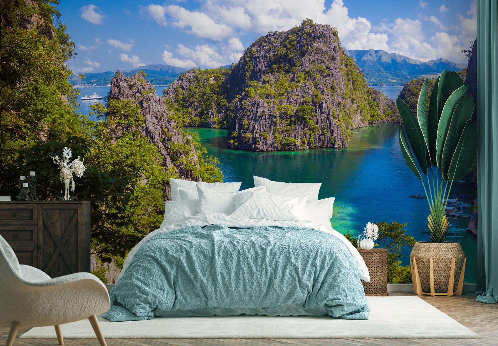 Twin Lagoon Paradise Wallpaper, Limestone Cliffs, Coron Palawan ...