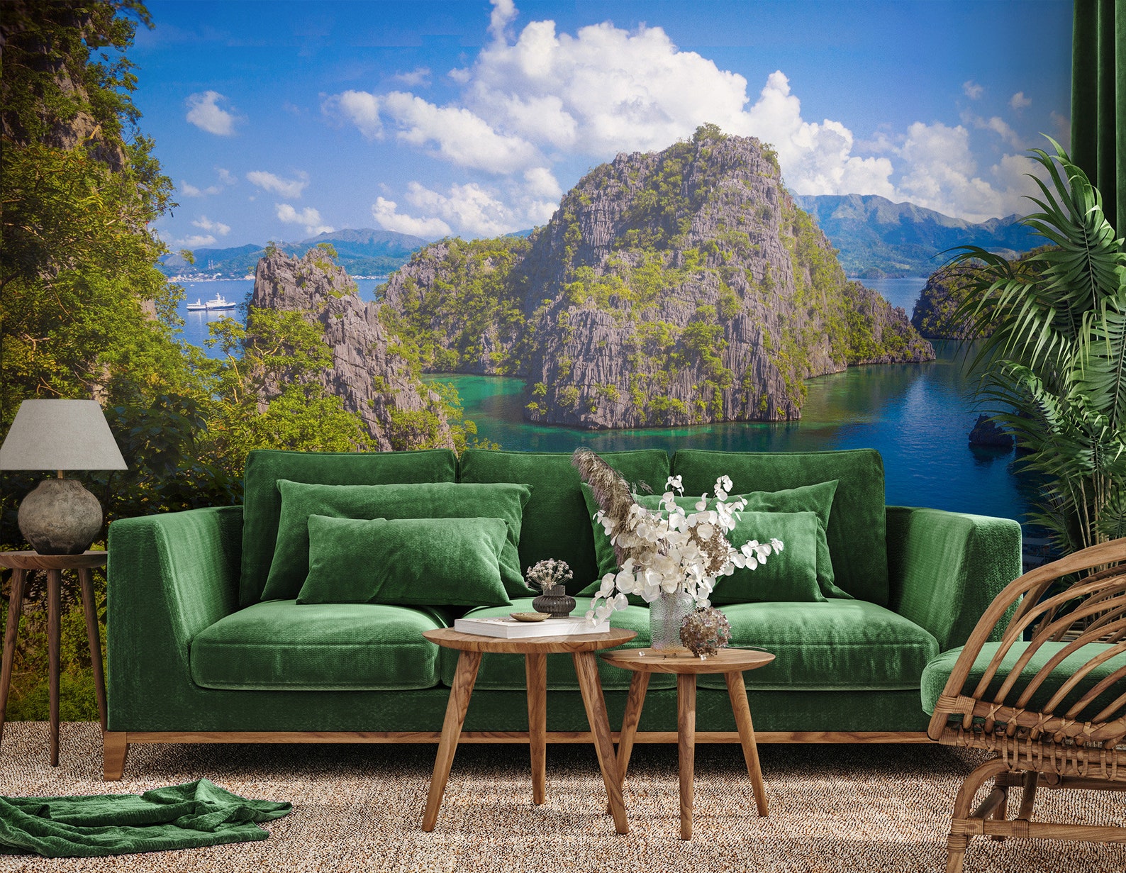 Twin Lagoon Paradise Wallpaper, Limestone Cliffs, Coron Palawan ...