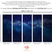 Dark Blue Cosmic Wallpaper, Space & Stars Wall Mural • Peel and Stick ...