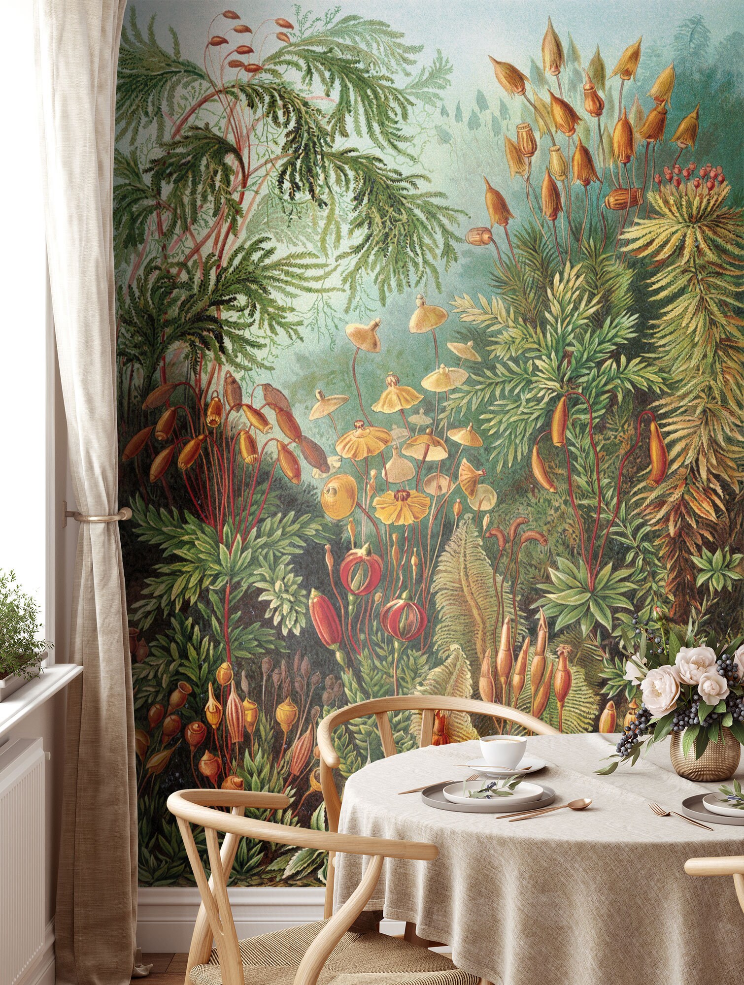 Haeckel Muscinae Wallpaper, Tropical Jungle and Colorful Exotic Plants ...