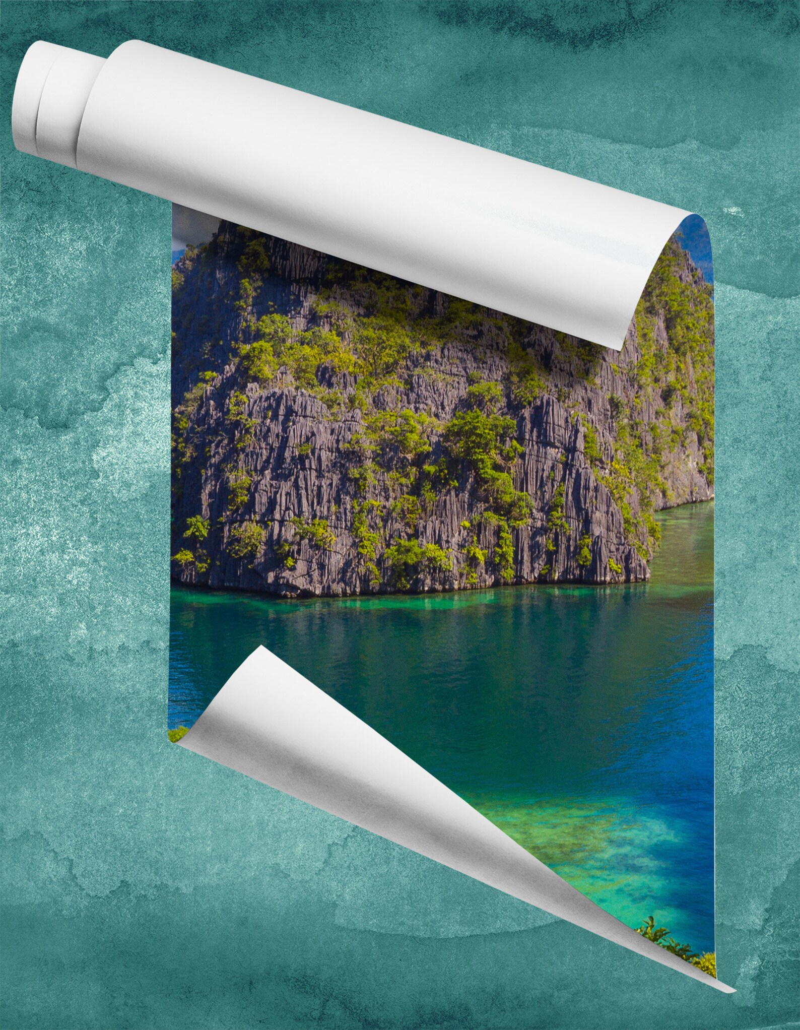 Twin Lagoon Paradise Wallpaper, Limestone Cliffs, Coron Palawan ...