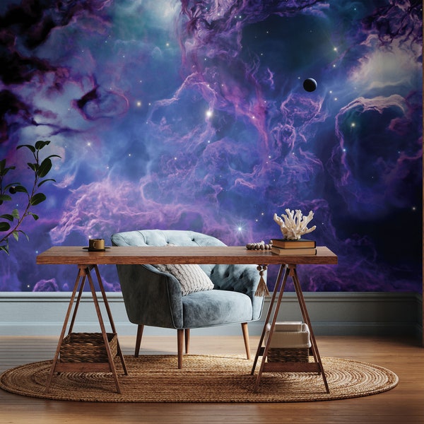 Space Wall Mural - Etsy