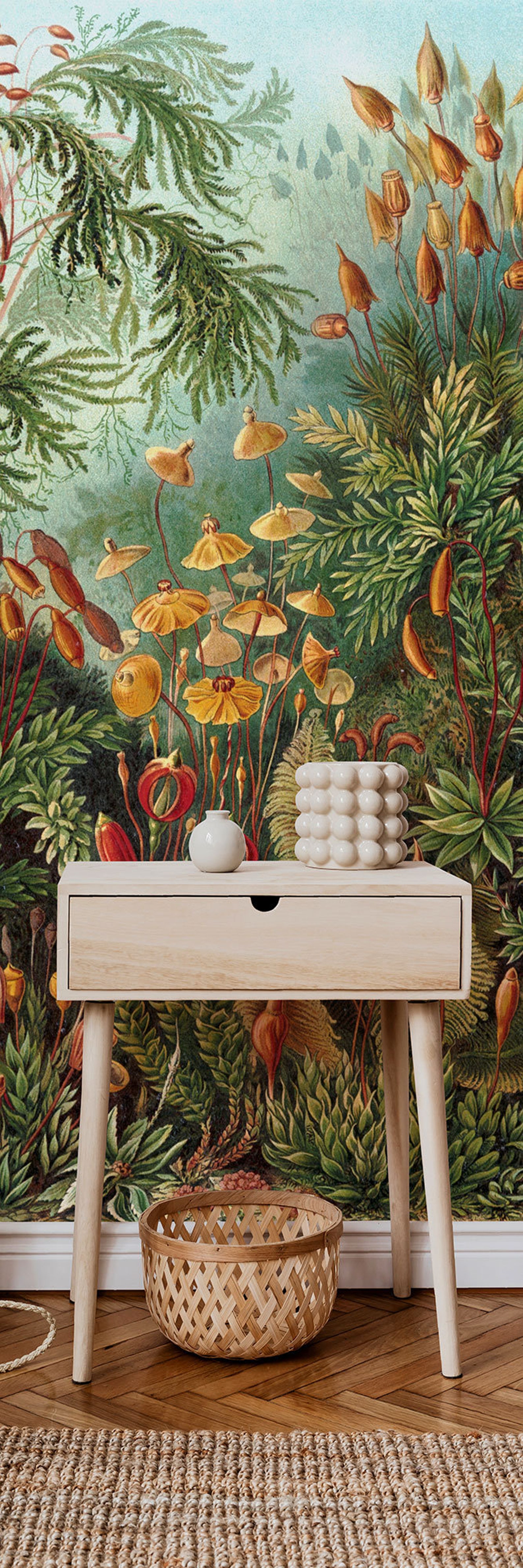Haeckel Muscinae Wallpaper, Tropical Jungle and Colorful Exotic Plants ...