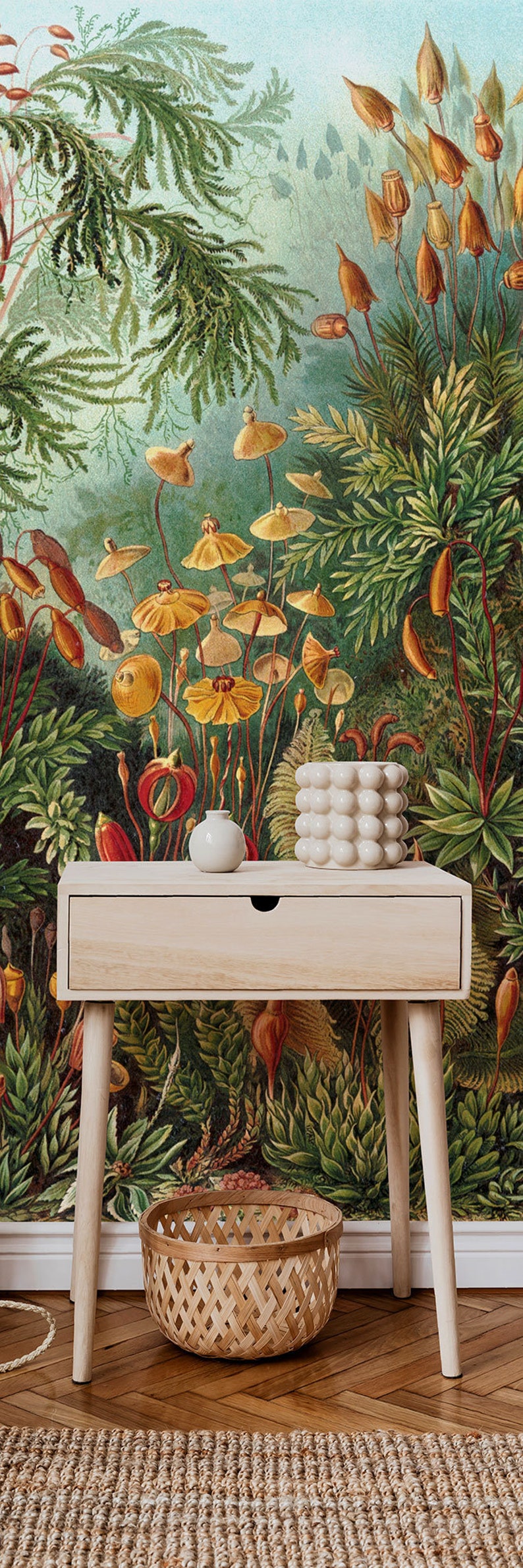 Haeckel Muscinae Wallpaper, Tropical Jungle and Colorful Exotic Plants ...