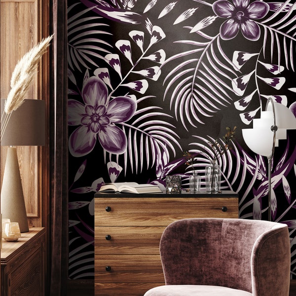 Removable Wallpaper Purple - Etsy
