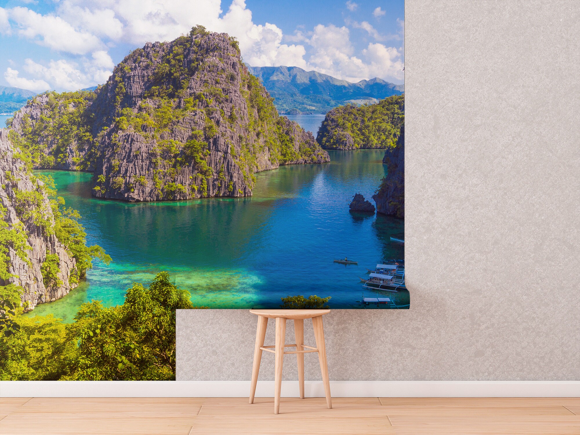 Twin Lagoon Paradise Wallpaper, Limestone Cliffs, Coron Palawan ...