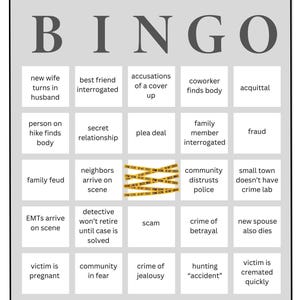 True Crime Show Fanatic Bingo Documentary Games 10 Different Cards - Etsy