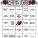 Big Game American Football Bingo 10 Different Cards Good for All Ages ...