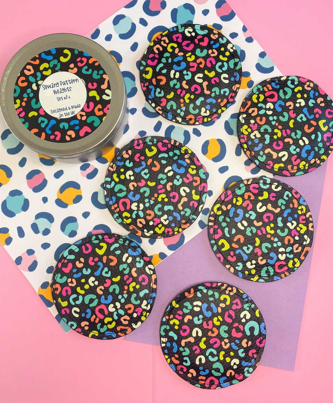 Animal Print Sewing Pattern Weights Set of 6 Alternative to Pins ...
