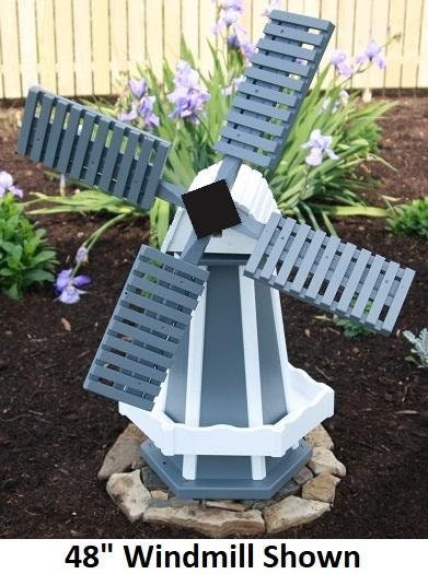 Amish-made Painted Wooden Dutch Windmill Yard Decorations - Etsy