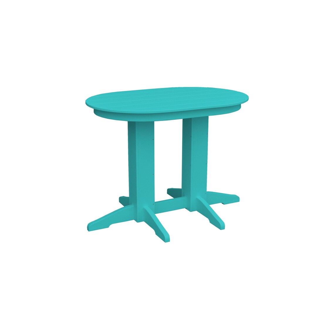 A&L Furniture Amish-made Counter-height Oval Poly Dining Tables - Etsy