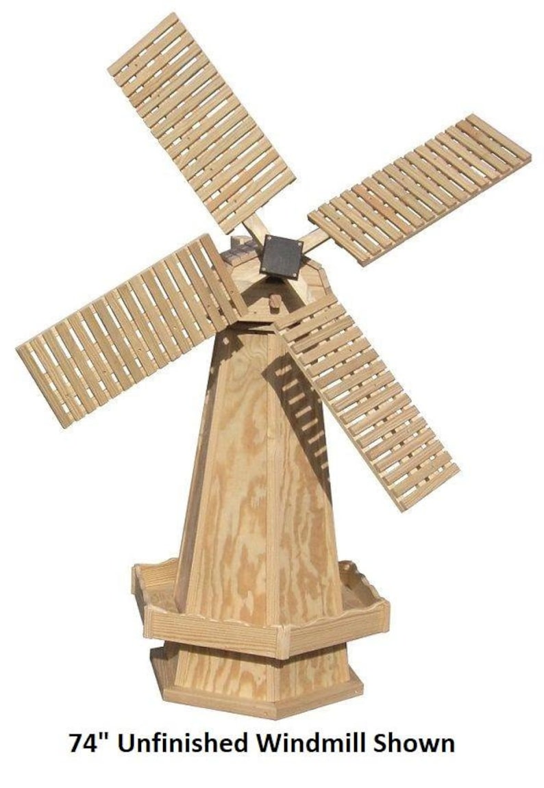 Amish-made Stained Wooden Dutch Windmill Yard Decorations - Etsy