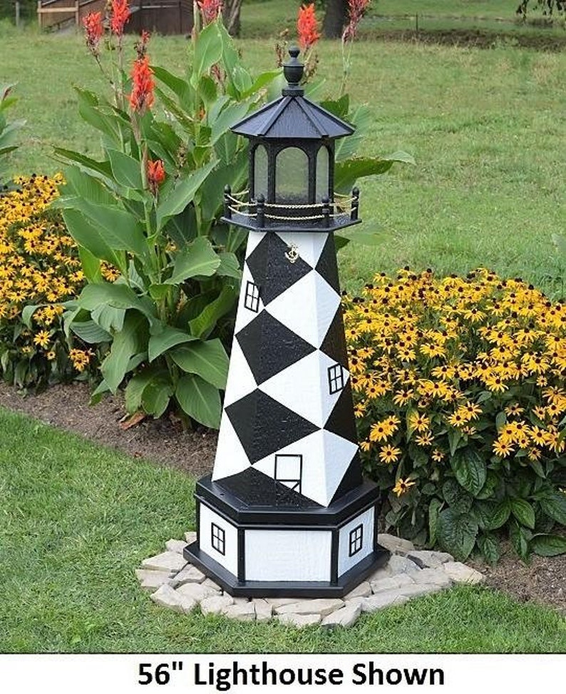 Cape Lookout NC Replica Lighthouse Amish Crafted | Etsy