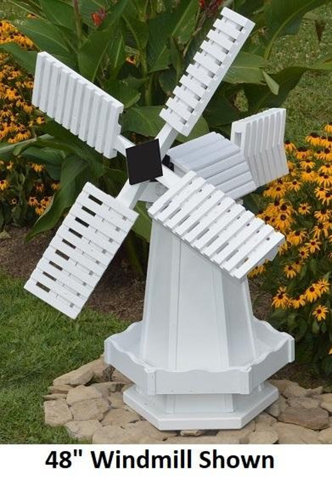 Amish-made Painted Wooden Dutch Windmill Yard Decorations | Etsy