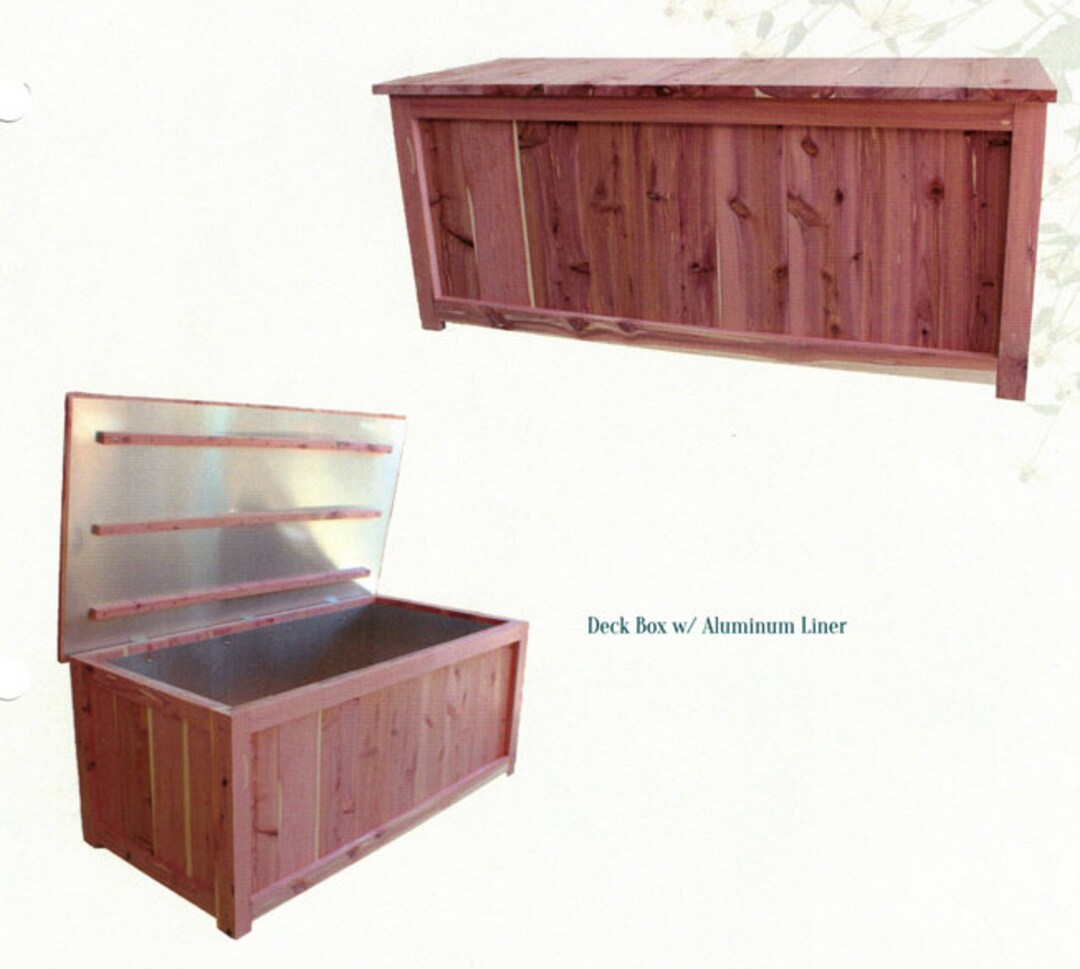 Harmony Acres Cedar Deck Box - Etsy