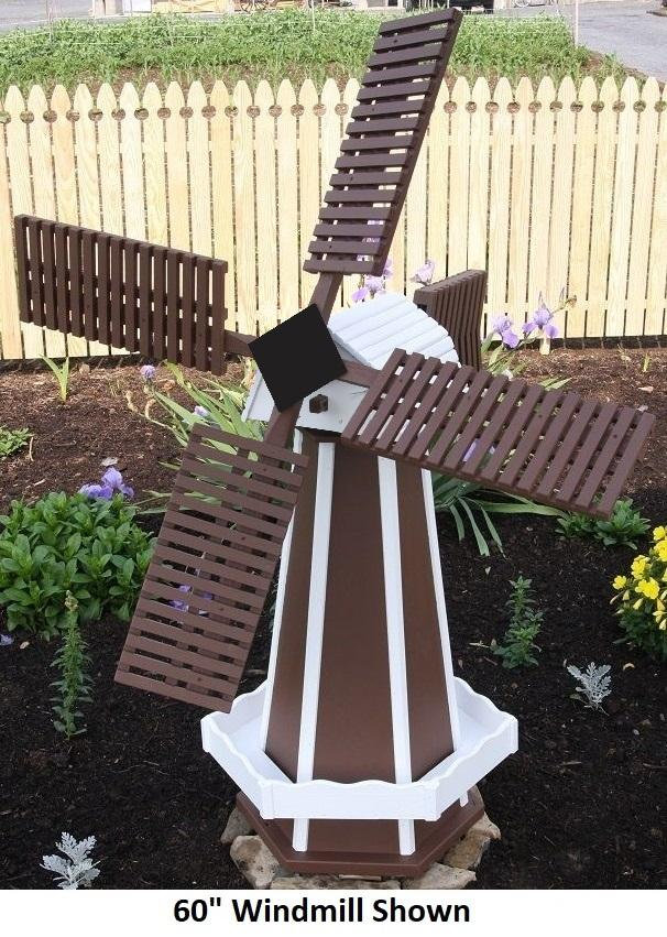 Amish-made Painted Wooden Dutch Windmill Yard Decorations - Etsy