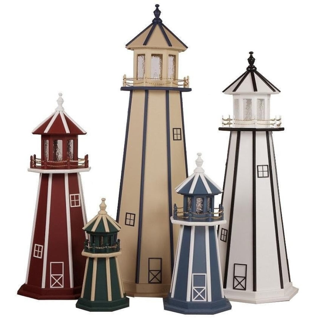 Octagonal Amish-made Poly Lighthouses - Etsy