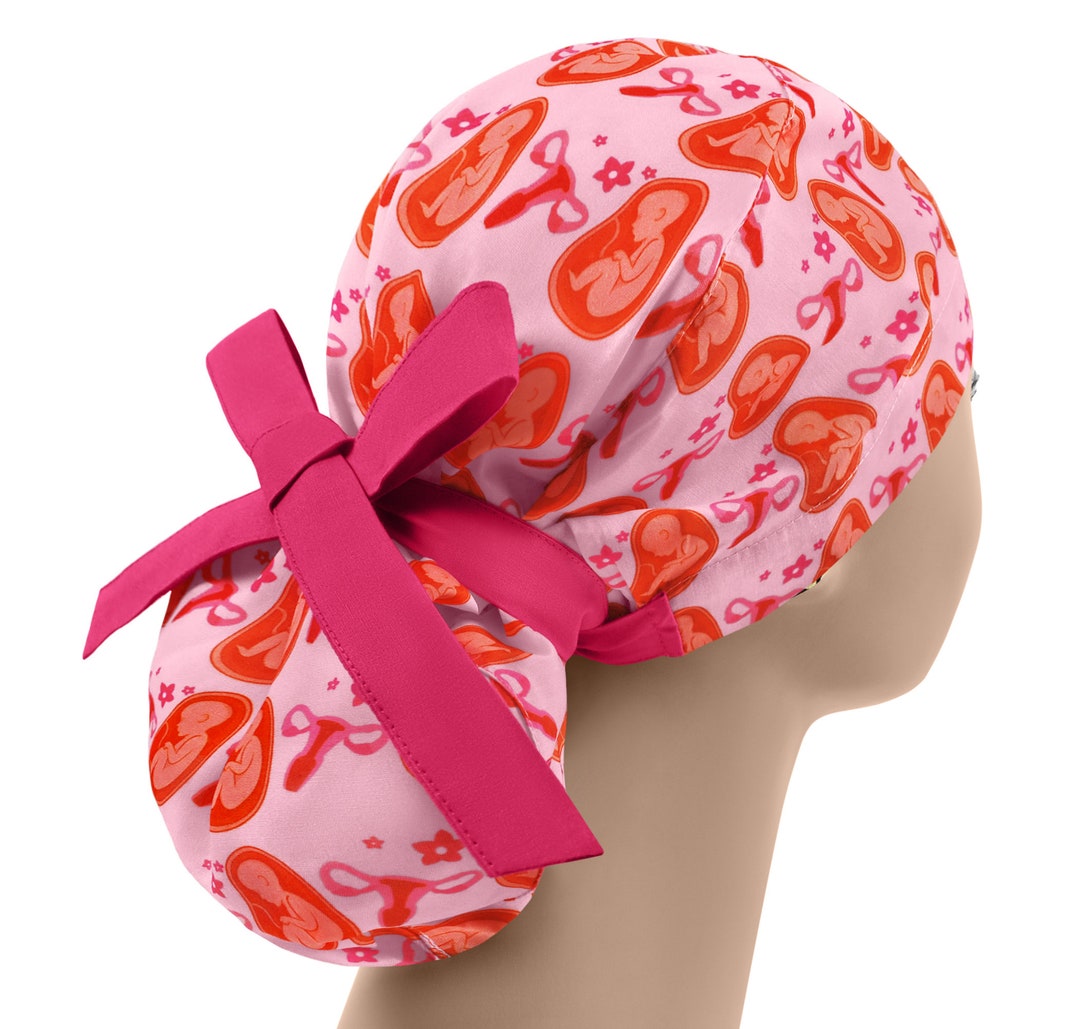 Scrub Caps Ponytail, OB GYN Surgical Cap, Scrub Hats for Women, Nurse ...