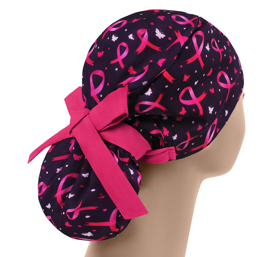 Scrub Caps Ponytail, Surgical Cap, Scrub Hats for Women, Nurse Hat Big ...
