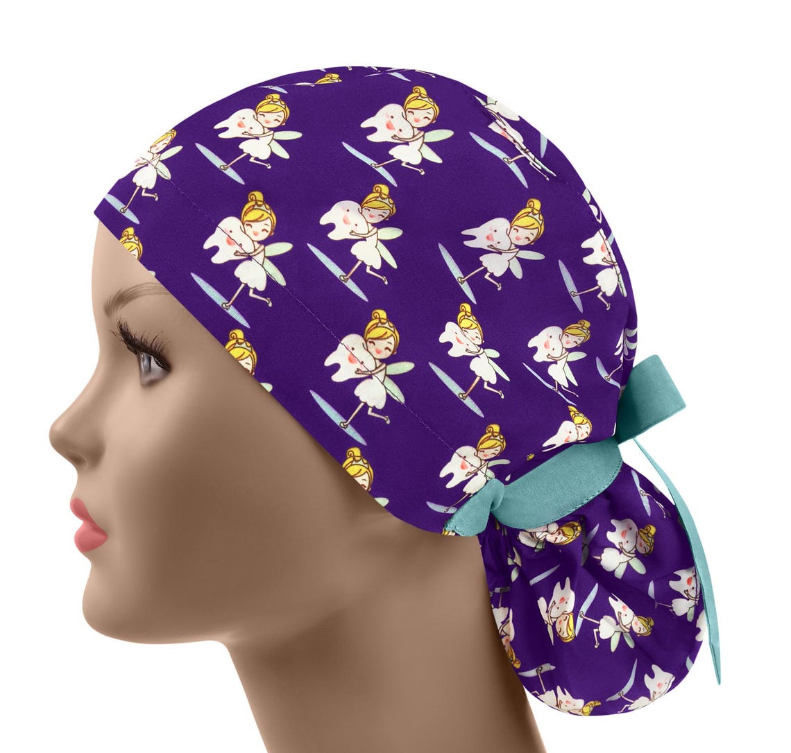 Dental Hygienist Cap, Ponytail Nurse Caps, Scrub Caps Dentist, Surgical ...