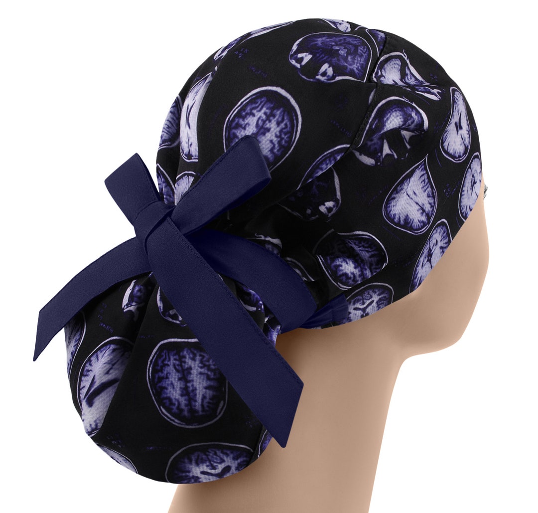 Ponytail Nurse Caps, Scrub Cap Tomography, Surgical Hats Women, Scrub ...