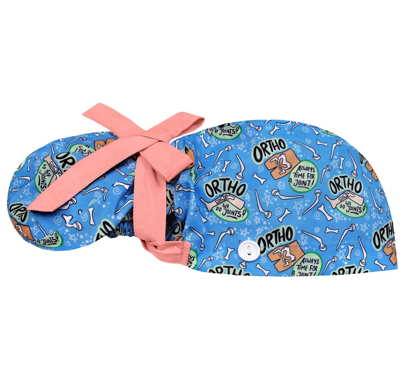Scrub Cap Long Hair, Ponytail Nurse Cap, Bones Surgical Hats, Scrub Hat ...