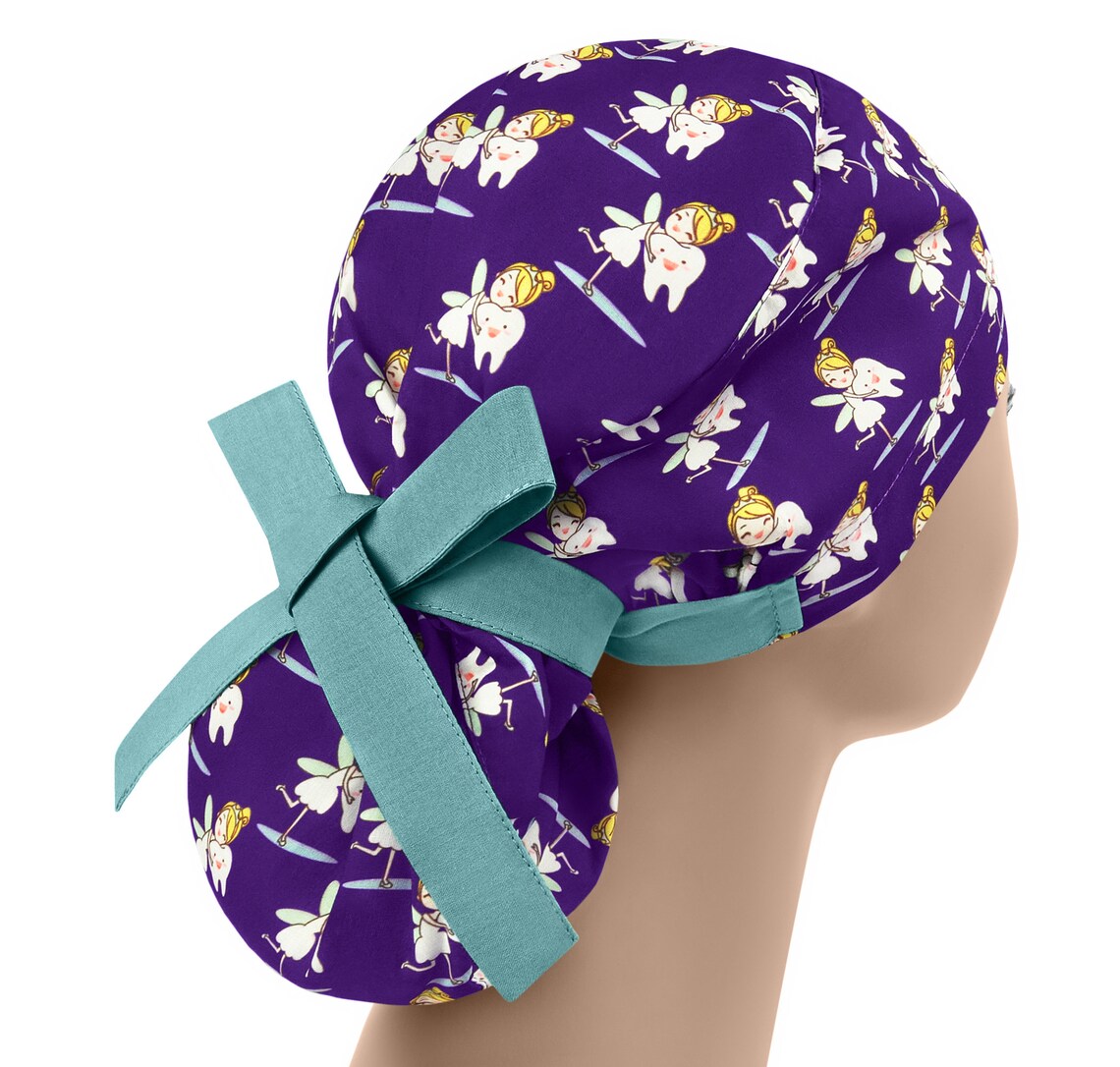 Dental Hygienist Cap, Ponytail Nurse Caps, Scrub Caps Dentist, Surgical ...