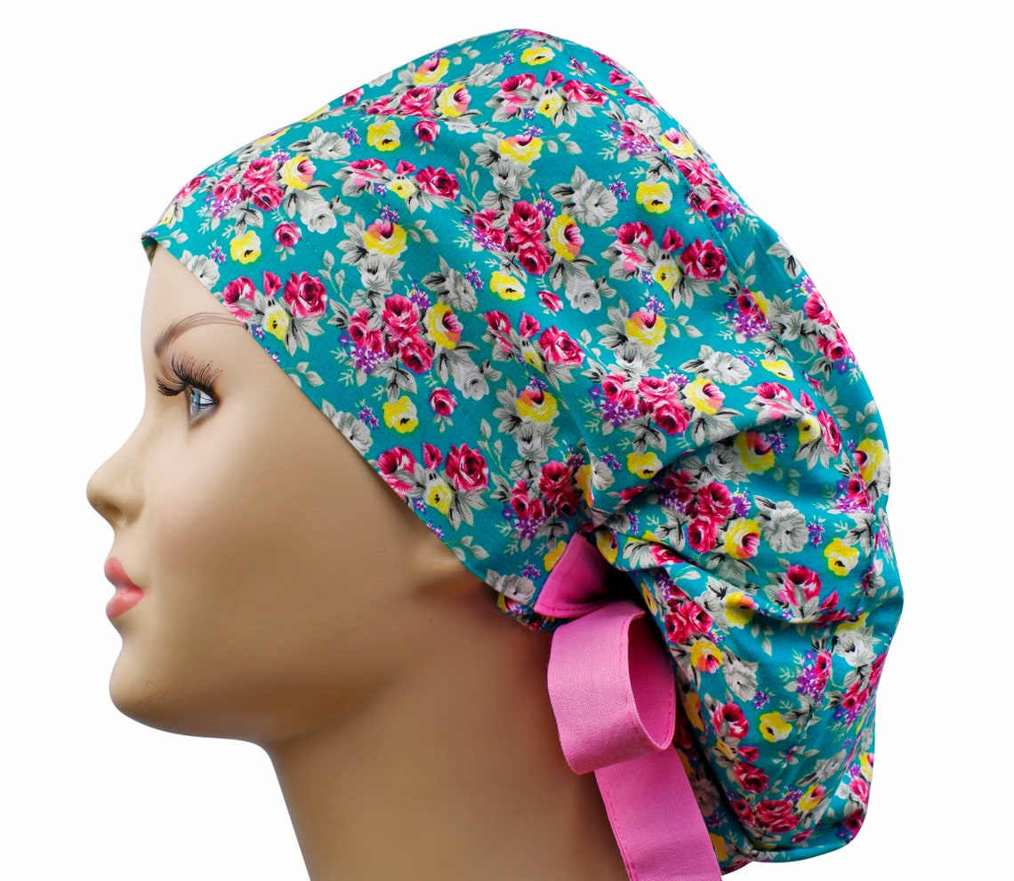 Scrub hats nurse scrub cap surgical scrub hat womens scrub | Etsy