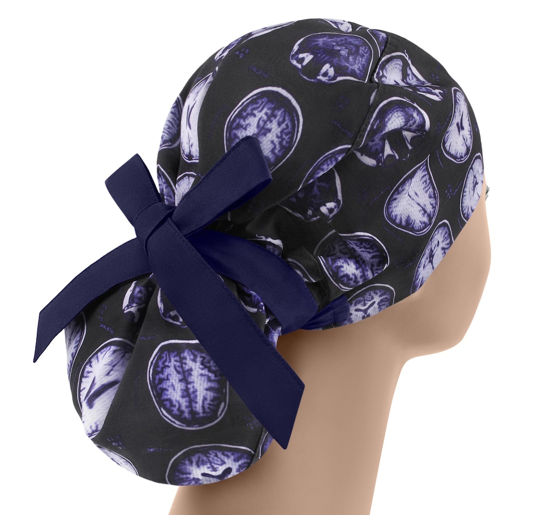Ponytail Nurse Caps, Scrub Cap Tomography, Surgical Hats Women, Scrub ...