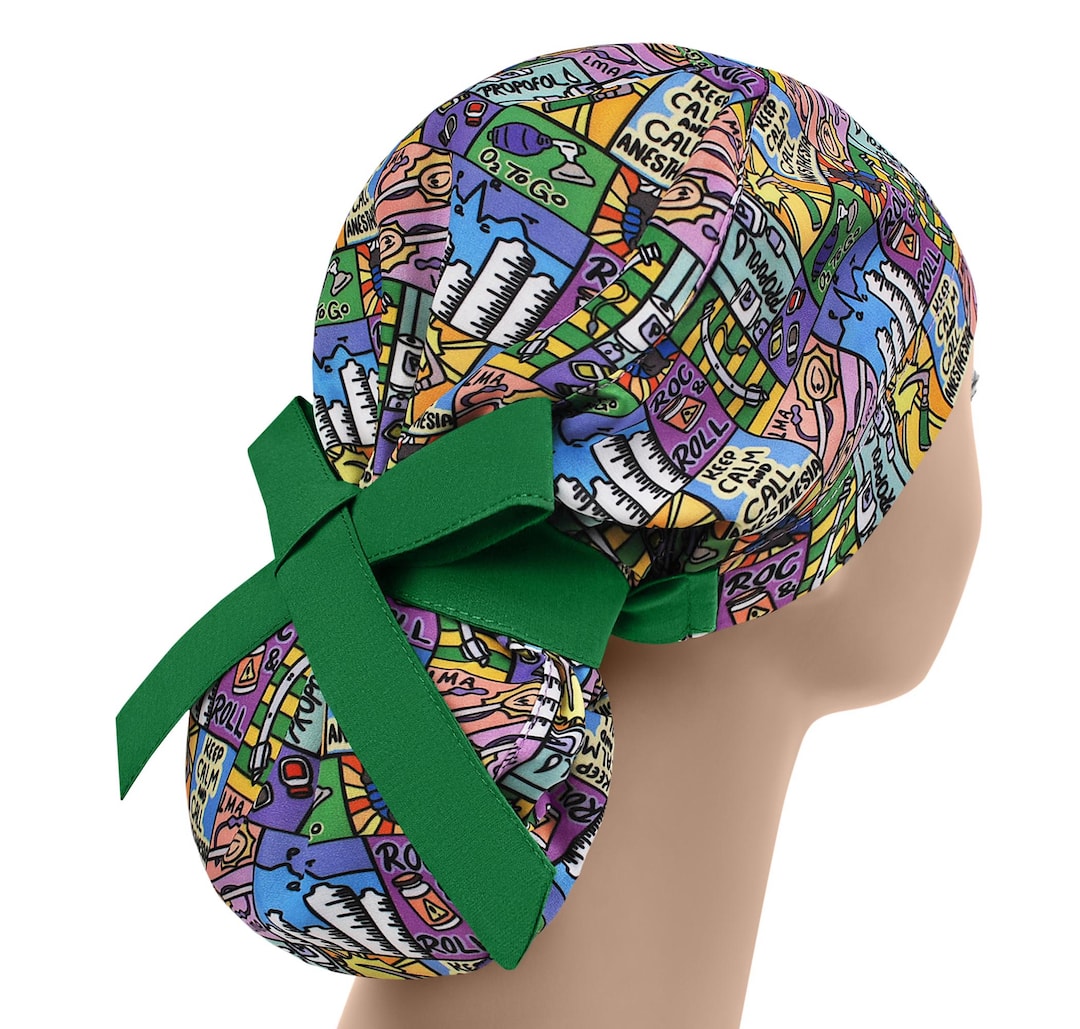 Anesthesiology Hat, Anesthesia Nurse Cap, Surgical Caps, Scrub Hats ...