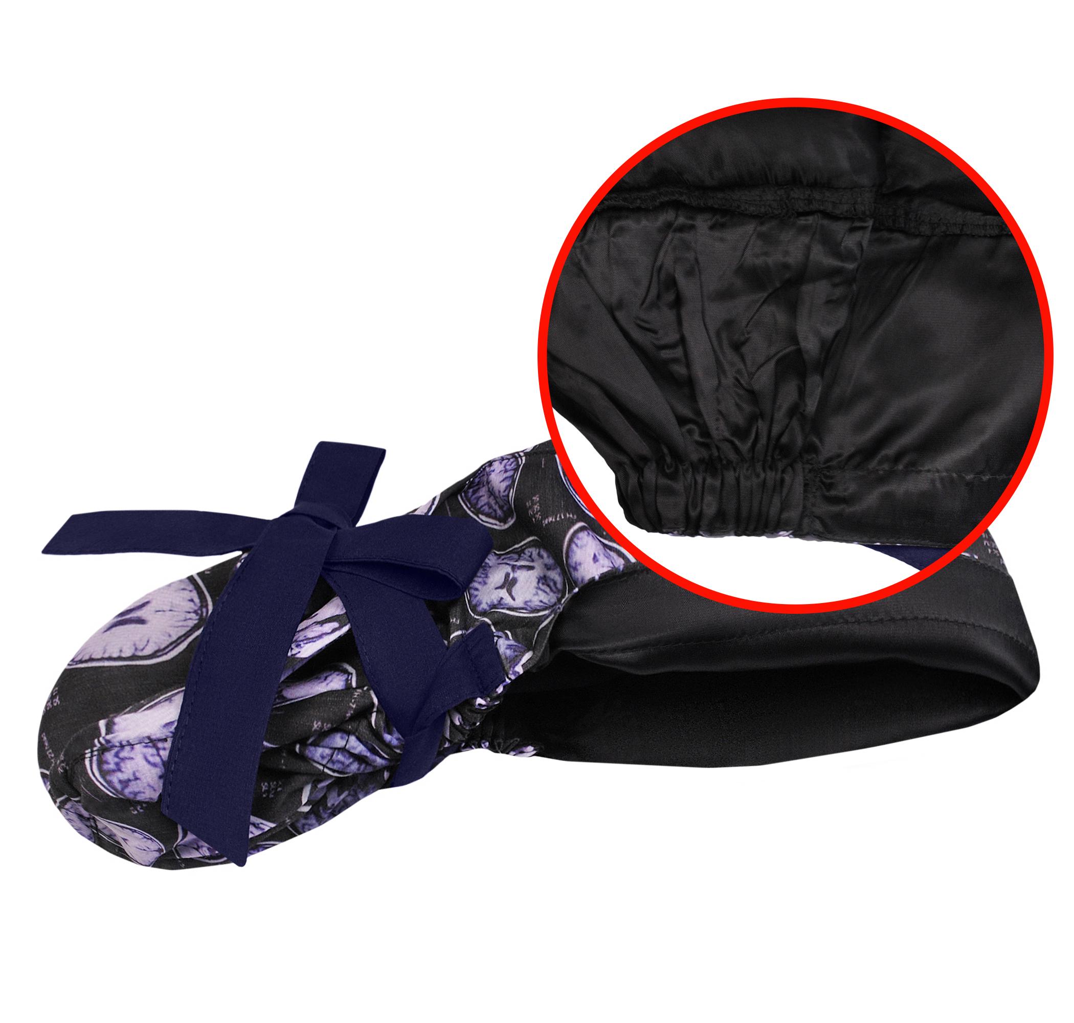 Satin Lined Ponytail - MRI Brain Scan Surgical Caps – Adjustable Women ...