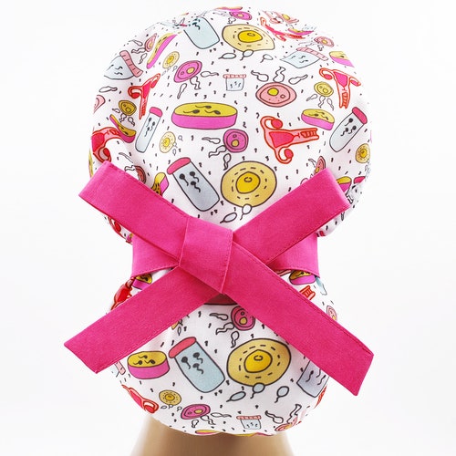 Leopard Print Design Ponytail Scrub Cap for Women Scrub Hat | Etsy