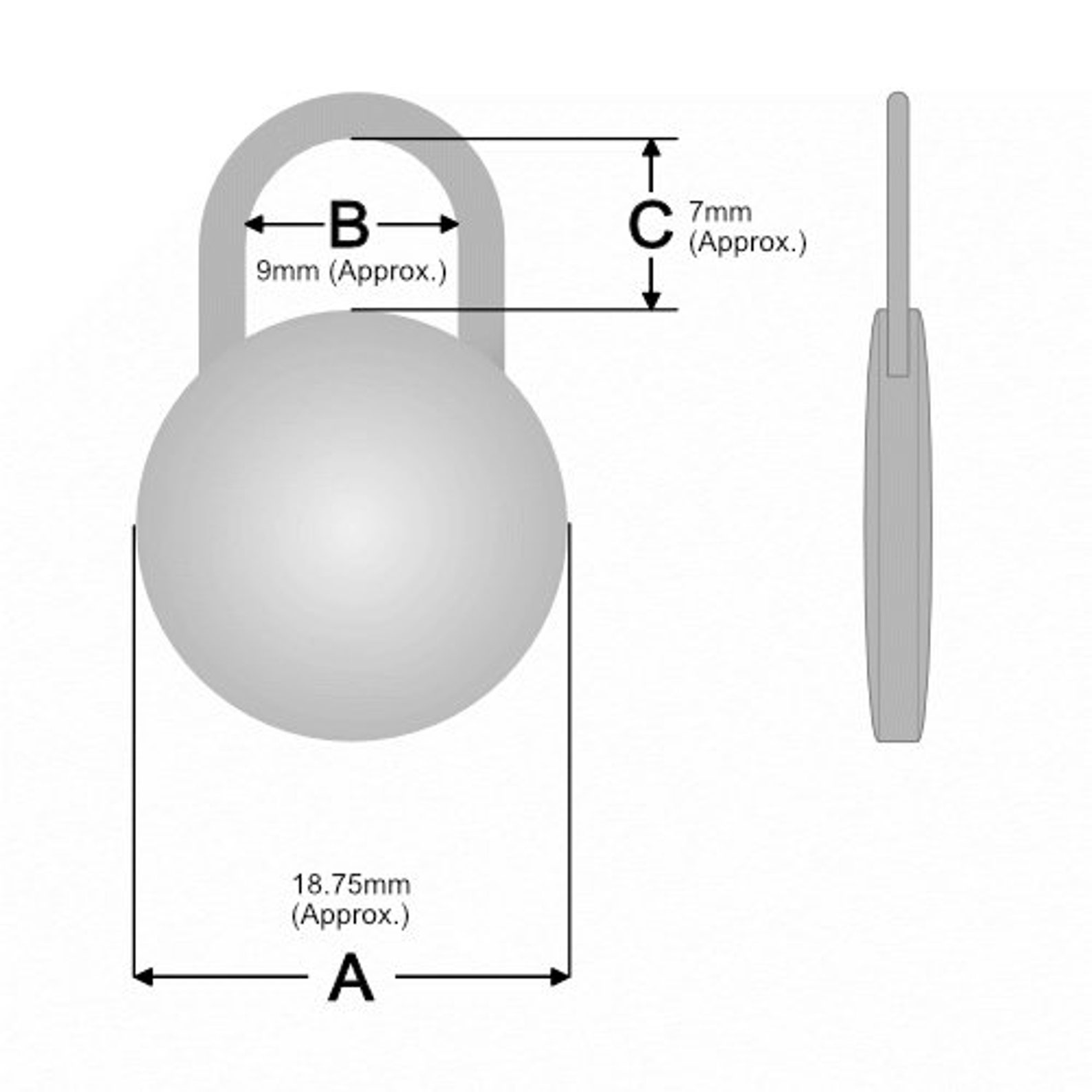 Disc Lock 2mm Gauge (12g), 316L Stainless Steel Body Jewellery - Etsy