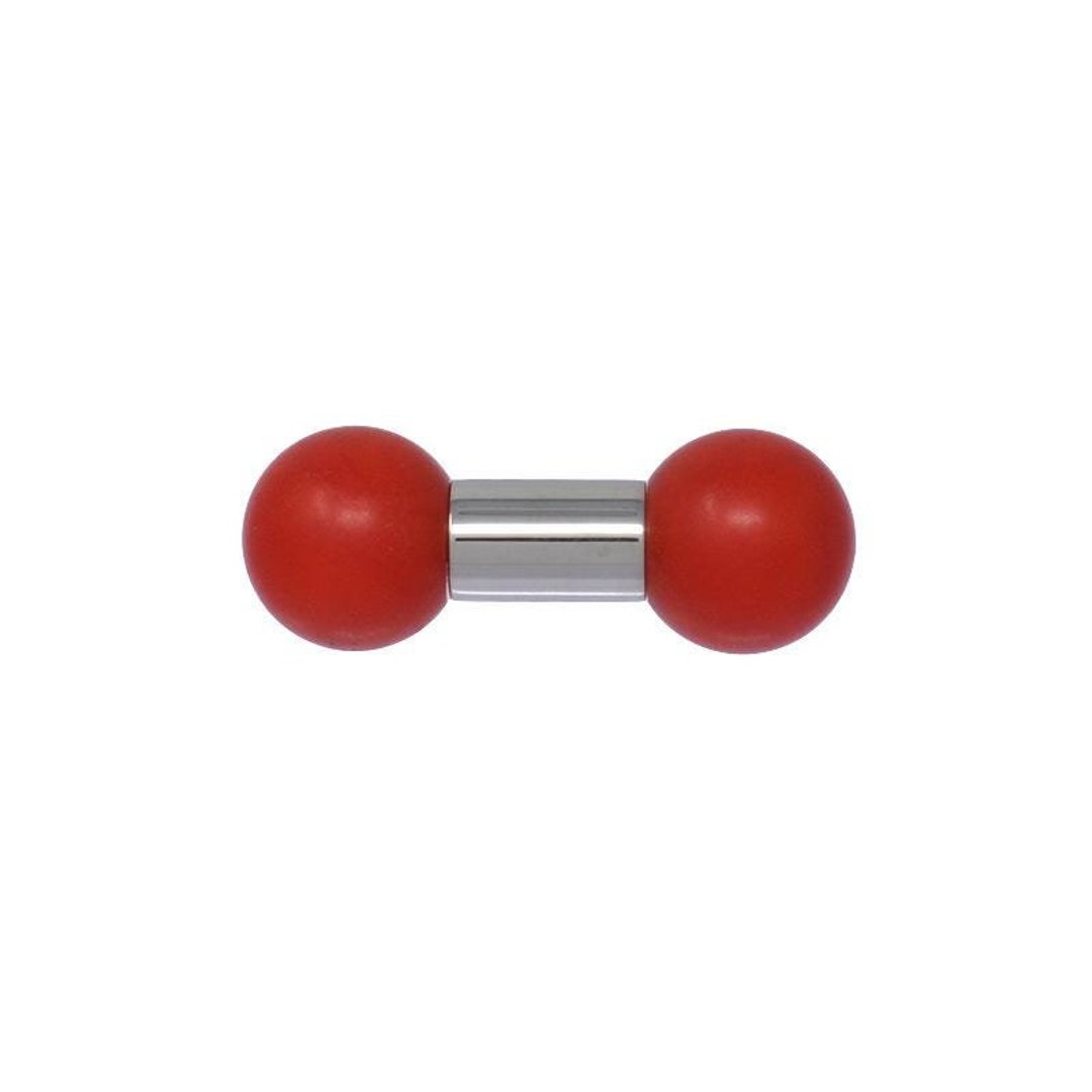 7mm Gauge (1g) Fireball Barbell, Internally Threaded 316L Stainless ...