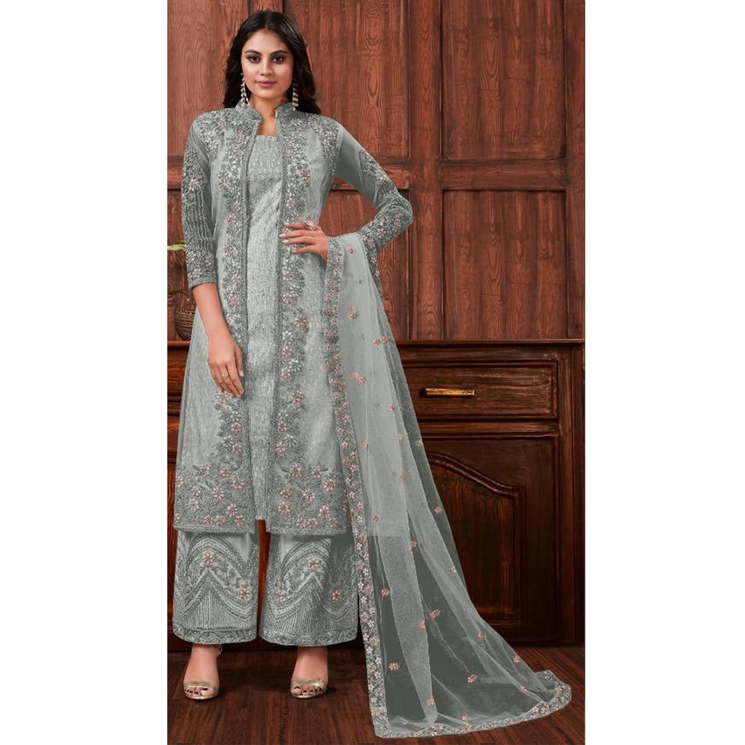 Functions Party Wear Designer Outfits Salwar Kameez Palazzo Suits Heavy ...