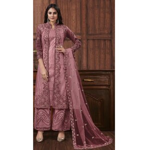 Functions Party Wear Designer Outfits Salwar Kameez Palazzo Suits Heavy ...