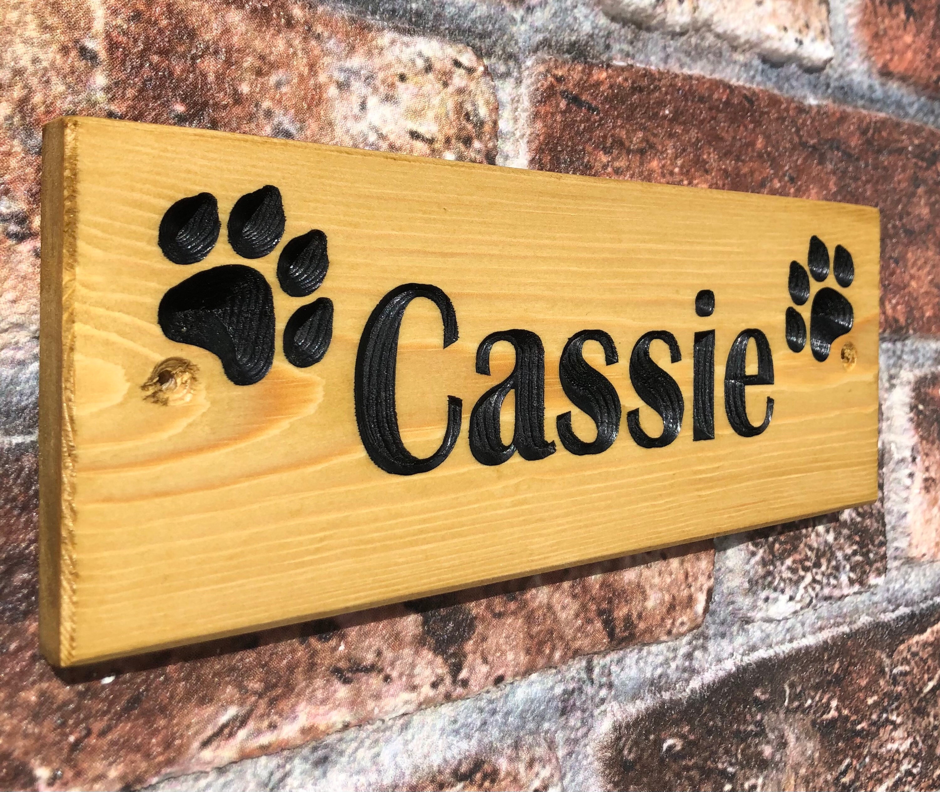 Personalised Dog Sign Pet Name Sign Dog Name Sign Dog Lover | Etsy