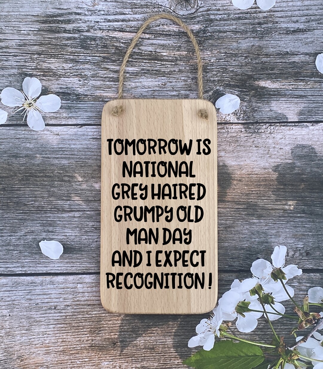 Grumpy Old Man Day Hanging Sign - Etsy