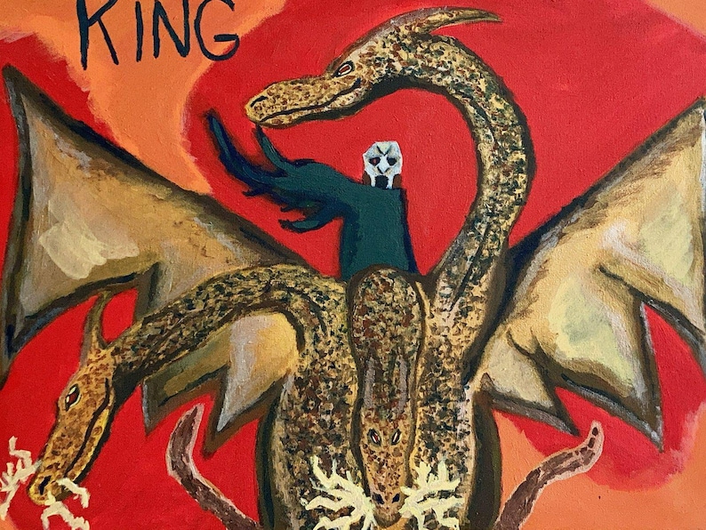 Mf Doom/king Geedorah and King Chidora Art Print Wall Art - Etsy