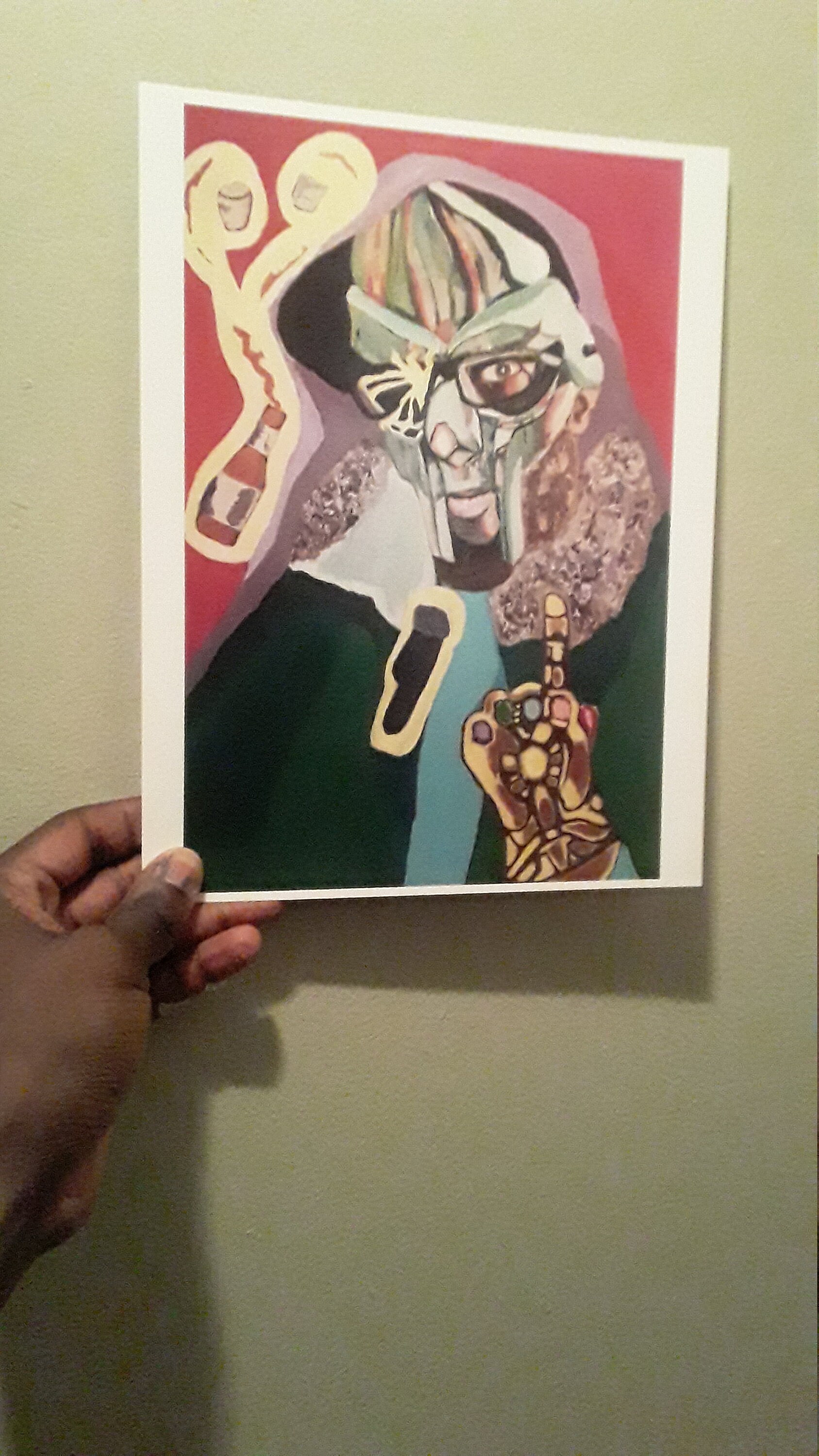 Mf DOOM and Infinity Guantlet Art Print Wall Art, Home Decor - Etsy