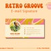 Retro Email Signature Template Design, Edtable in Canva - Etsy